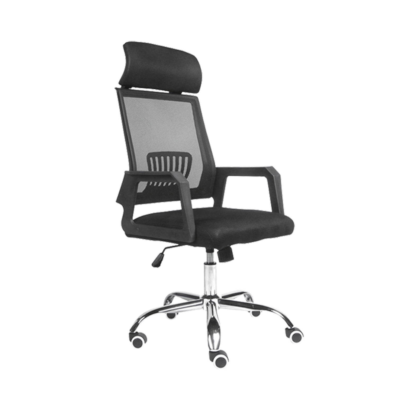 Mesh Office Chair HMZ-OC-HB-905-BK with Ergonomic Design & Chrome Leg ...